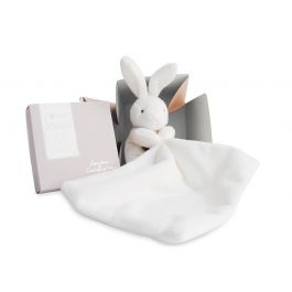 Doudou Neonato Nascita Coniglietto Bianco 13 cm